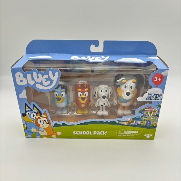 Bluey | Toys | Bluey Toddler Kids Toy School Pack Play Figures Bluey ...